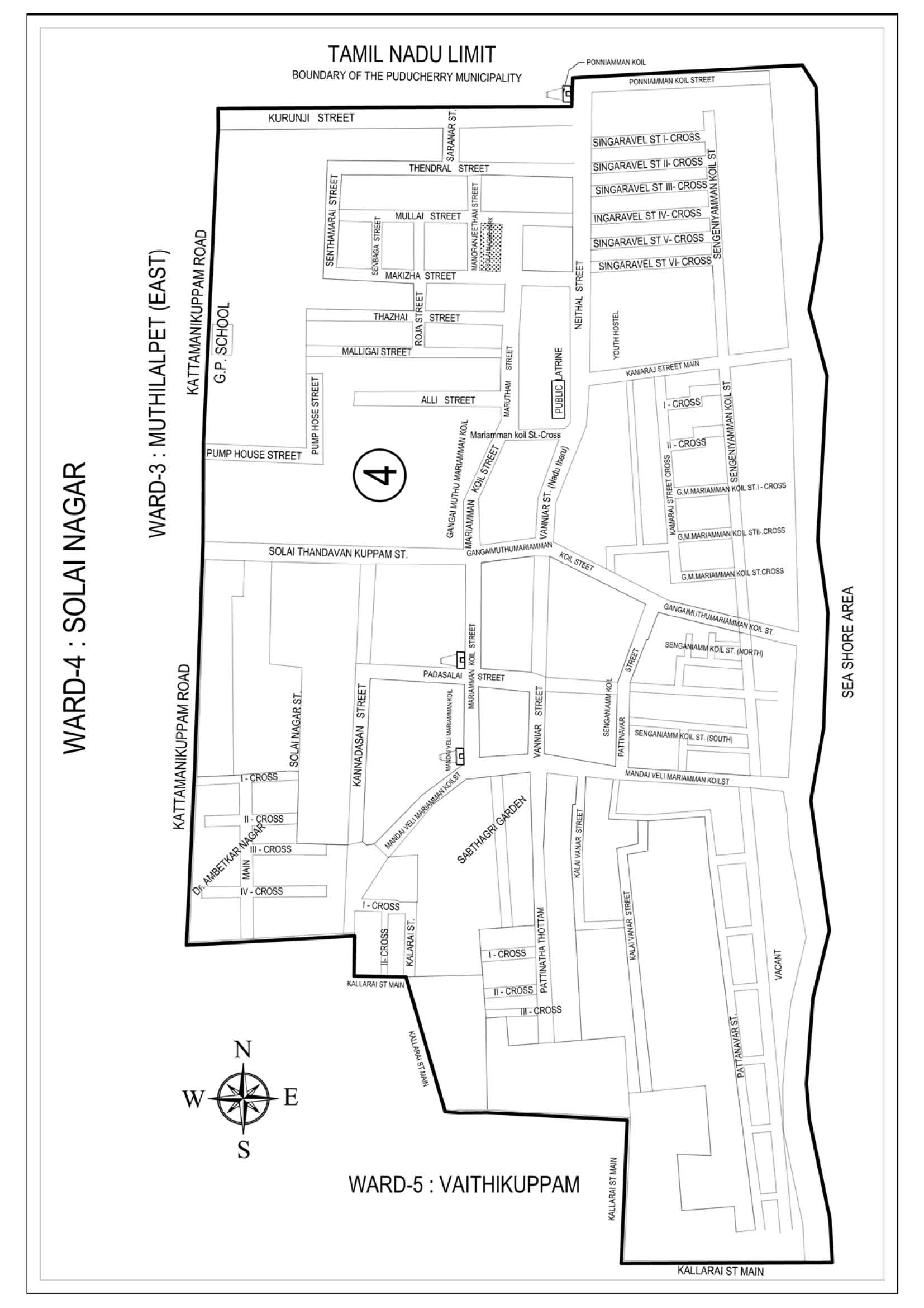 Wards - 04. Solai Nagar - Pondicherry Municipality - The Union ...