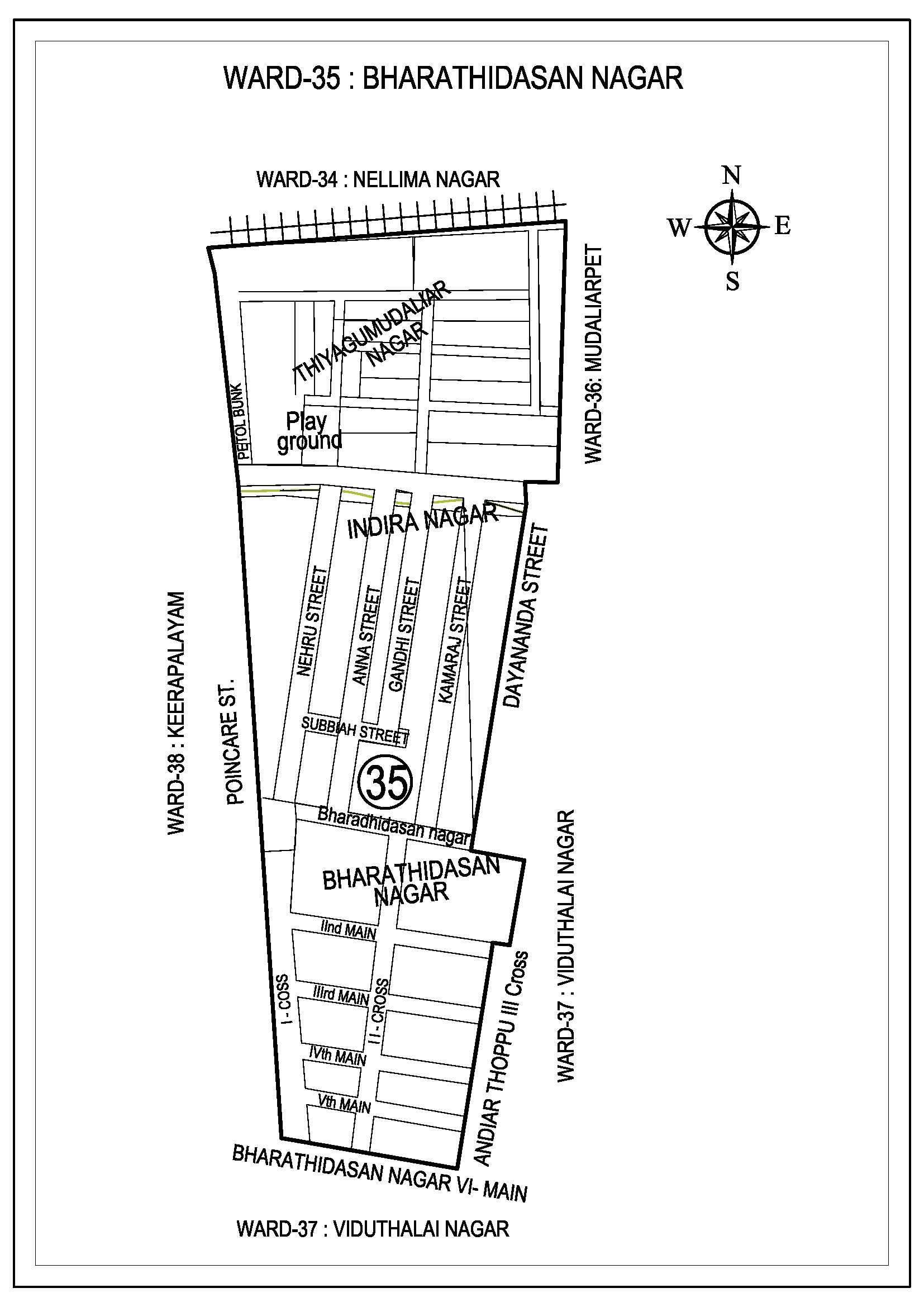 Wards -35. Bharathidasan Nagar - Pondicherry Municipality - The Union ...